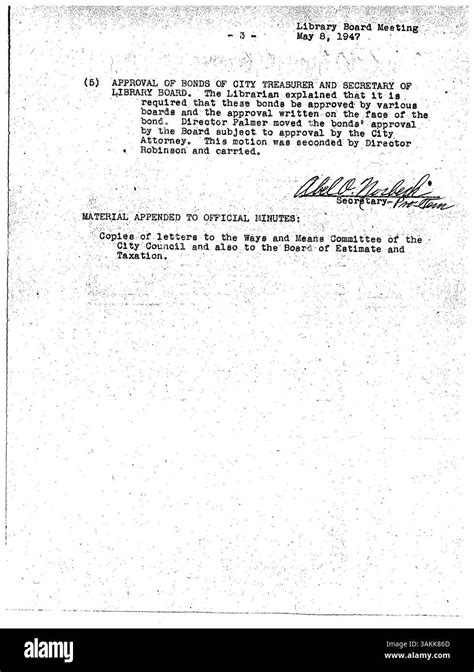 The 1947 Meeting Minutes Of The Minneapolis Public Library Board