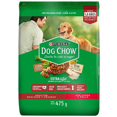 Comida Para Perros Dog Chow Adulto Mediano Grande Bolsa 475g Plazavea Supermercado
