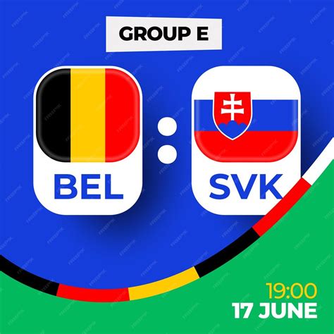 벨기에 Vs 슬로바키아 축구 2024 경기 대 2024 그룹 스테이지 챔피언십 경기 대 팀 인트로 스포츠 배경 챔피언십 대회