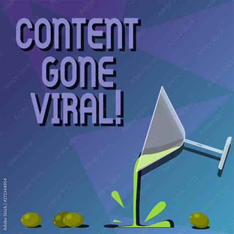 Conceptual Hand Writing Showing Content Gone Viral Business Photo Text