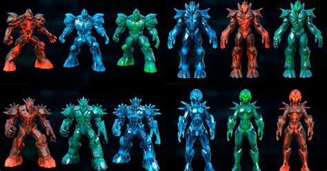 Fantasy Golems Bundle Characters Unity Asset Store