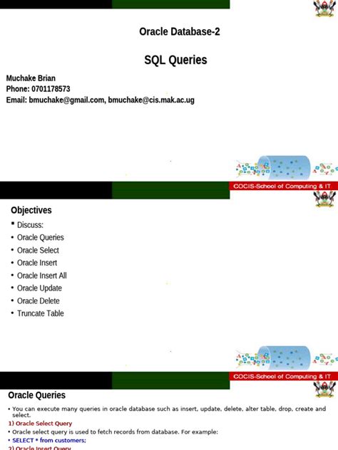 Psorc Oracle Sql 2 Queries Pdf Table Database Computing