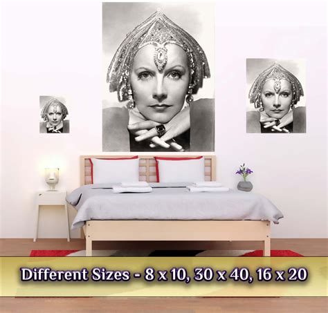 Greta Garbo Poster Sex Symbol Vintage Rare Photo Mata Hari Etsy