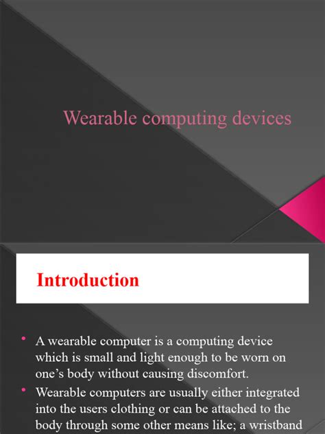Wearable Computing Devices Pdf