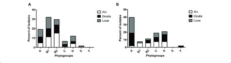 Phylogroup Distribution Among The Isolates Retrieved From The Three