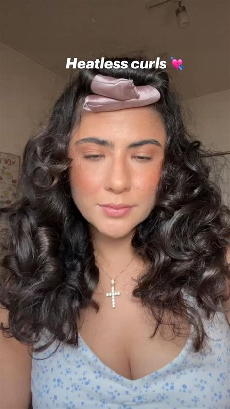 Heatless Curls 💘 Heatless Curls Wavy Hair Hair Styles