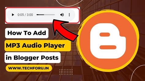 How To Add Audio File To Blogger Website 2024 How To Add Mp3 Audio