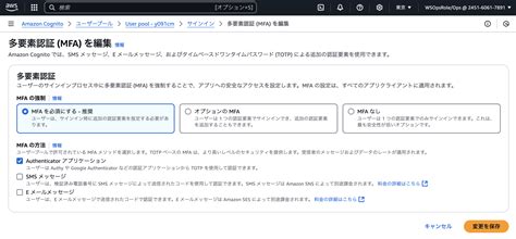 多要素認証 mfa aws セキュリティ成熟度モデル