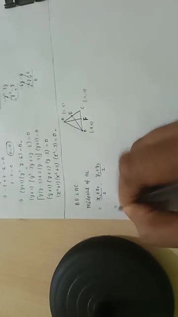 The Vertices Of A Abc Are A25b−49 And C−2−1 The Equ The Media