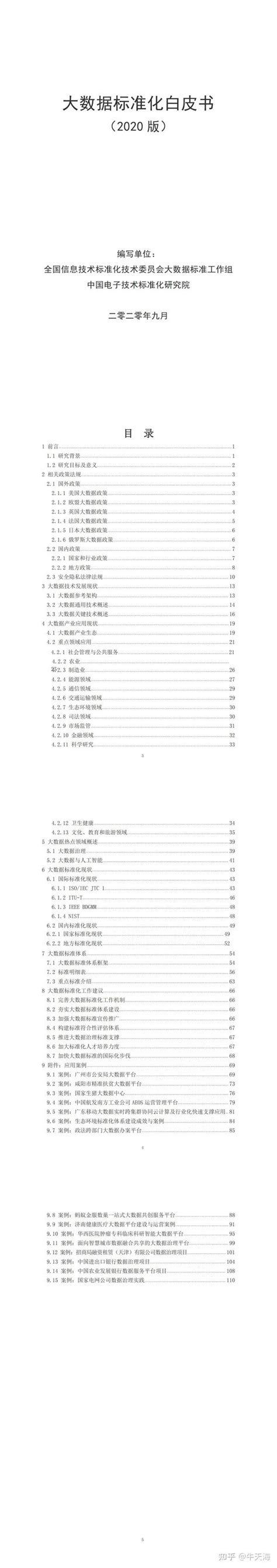 大数据标准化白皮书 （2020 版） 知乎