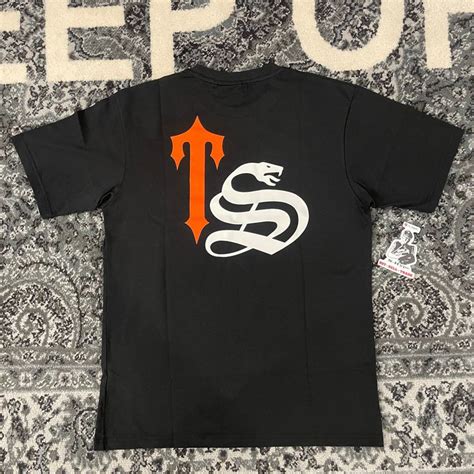 Trapstar Script 20 Tee Black In 2025 Black Tee Tees Black