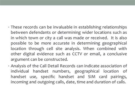 guideline for call data record analysis by raghu khimani