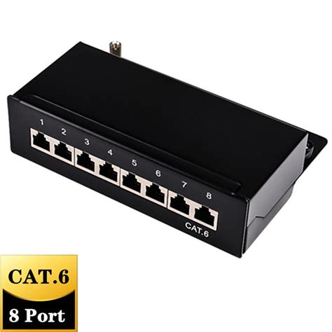 8 12 Port Cat6 6a Patch Panel 500mhz 10gbps Full S Grandado