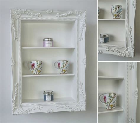 Étagères murales en cadres tableaux à faire soi même idées Shabby Chic
