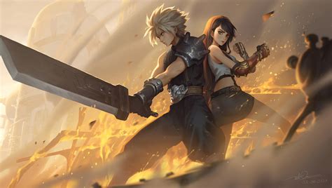 960x544 Resolution Cloud Strife And Tifa Lockhart 4k Final Fantasy