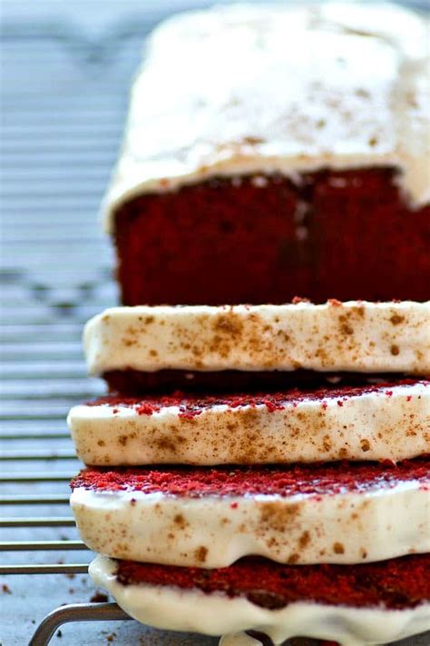 Red Velvet Pound Cake With Cream Cheese Glaze