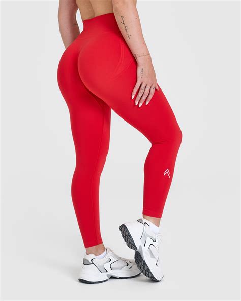 High Strech Gym Leggings Womens Muscle Mommy Red Oner Active Us