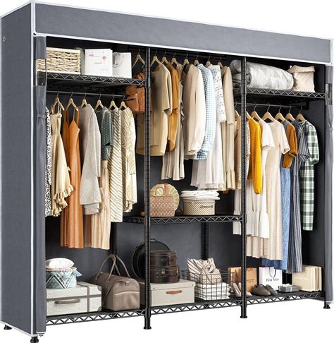 Raybee Heavy Duty Clothes Rack With Cover 800 Lbs Clothing