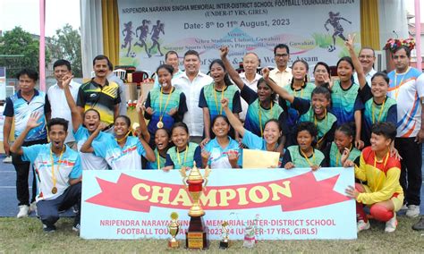 Luhit Dikrang School Of Lakhimpur Win Nripendra Narayan Singha Title