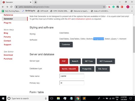 Editor Responsive — Datatables Forums