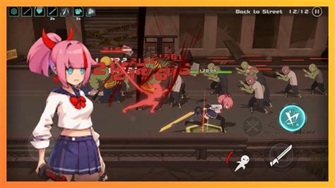 모바일 게임 좀비 Vs 여고생 스워드 대시 Back To Street Swordash Gameplay Android New Mobile Action Rpg