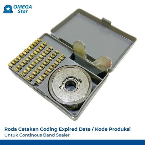Jual Roda Cetakan Coding Expired Date Kode Produksi Angka Tanggal Emboss Continous Band Sealer