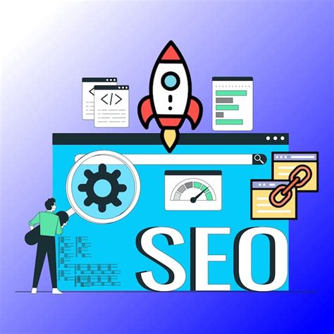 Premium Vector Seo Infographic Concept Background