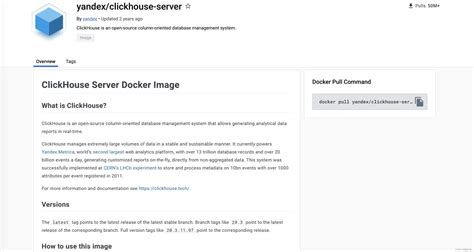 Docker下安装clickhouse 阿里云开发者社区