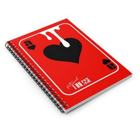 Red Drippy Ace Notebook Notebook Red Doodling