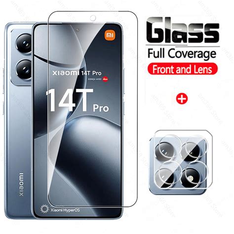 2in1 สาหรบ Xiaomi 14T Pro 5G 2024 ปองกนหนาจอกระจกนรภย Xiaomi 14T Xiomi Xaomi Mi 14TPro 14