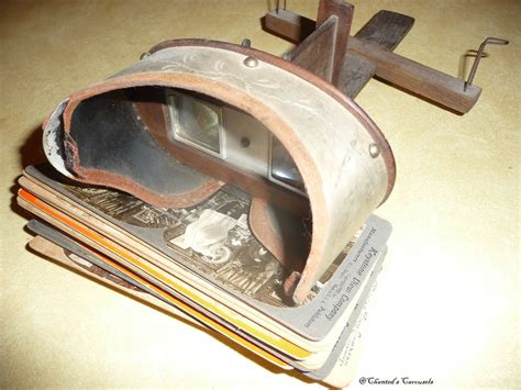 Vintage Stereo Viewer Stereoscope With 15 Cards Photos Vintage