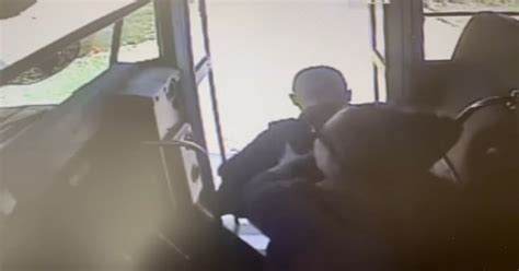 Hero Bus Driver Saves Student From Oncoming Car