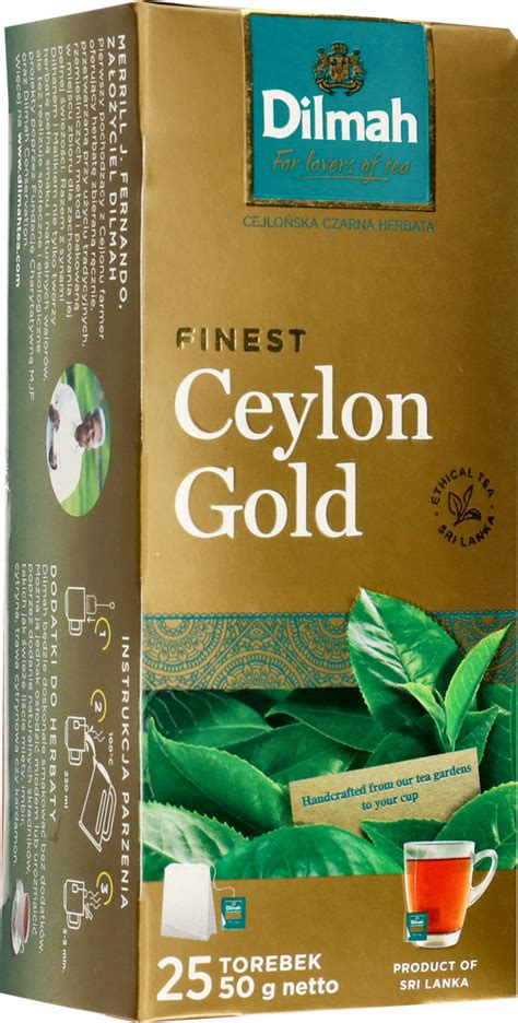 DILMAH Ceylon Gold Herbata Czarna Klasyczna Ceylon Gold 50 G