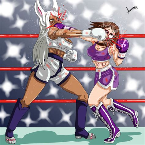Mirko Vs Ochako Boxing By Artemis1111 On Deviantart