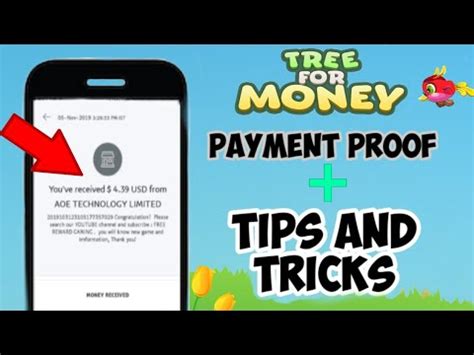 TREE FOR MONEY APP PAYMENT PROFF TIPS AND TRICKS 101 WORKING
