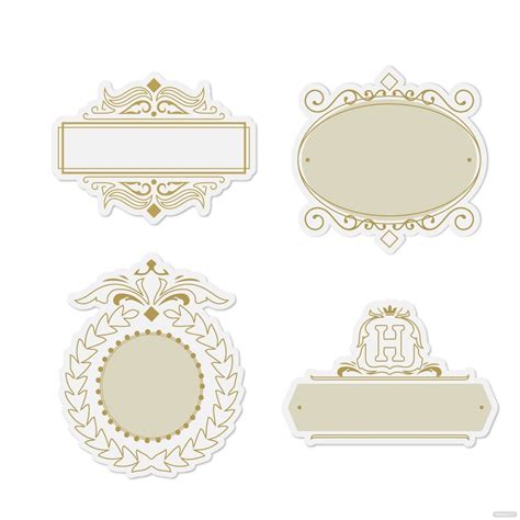 Free Fancy Label Vector Eps Illustrator  Png Svg