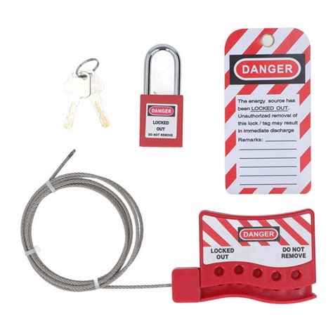 Adjustable Cable Lockout Kitlockout Tagout Cable Lock Lockout Tagout