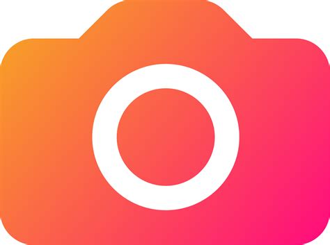 Camera Icon In Gradient Colors Foto Signs Illustration 18754496 Png