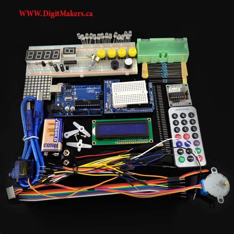 Uno R3 Upgrade Kit With Motor Lcd Servo Module For Arduino Digitmakersca