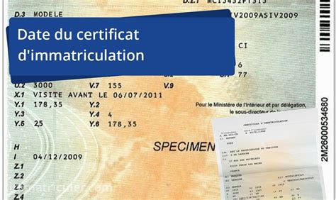 Numéro de Formule du Certificat dImmatriculation Ancienne Carte Grise