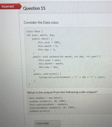 Solved Java Language Not Sure What The Output Would Be I