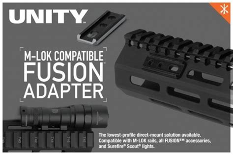 M LOK Compatible FUSION Adapter From Unity Tactical Jerking The Trigger