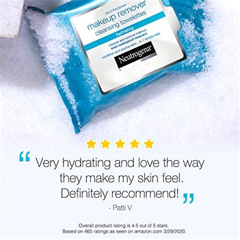 Neutrogena Hydrating Makeup Remover Face Wipes Pre Moistened Facial