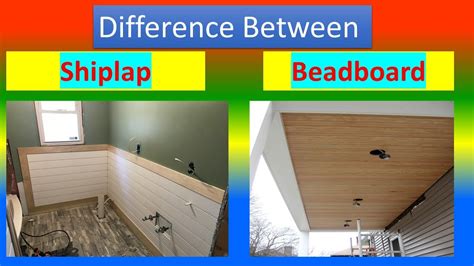 Cuál es la diferencia entre shiplap y beadboard VALETRY