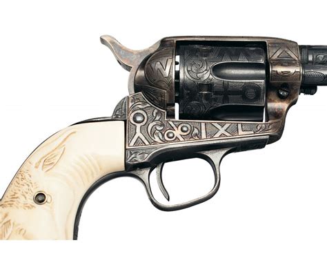 Cattle Brand Cole Agee Engraved Pre War Colt Single Action Army