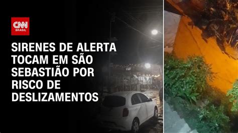 Sirenes de alerta tocam em São Sebastião por risco de deslizamentos