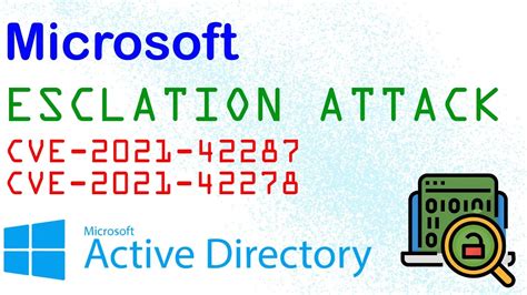 Microsoft Cve 2021 42278 Ve Cve 2021 42287 Active Directory Domain