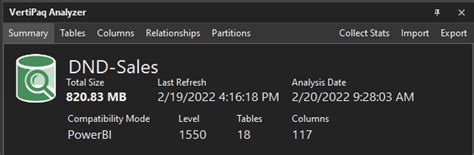 Analyze A Dataset With Tabular Editor 3 Vertipaq Analyzer — Data Goblins