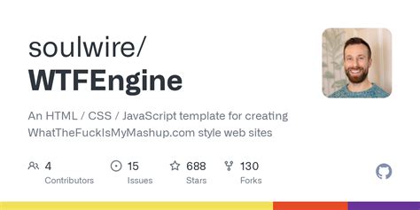 Github Soulwire Wtfengine An Html Css Javascript Template For