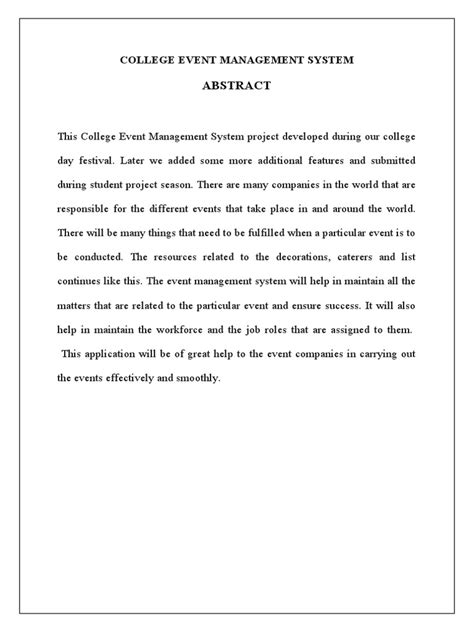 Llege Event Management System Pdf Software Microsoft Visual